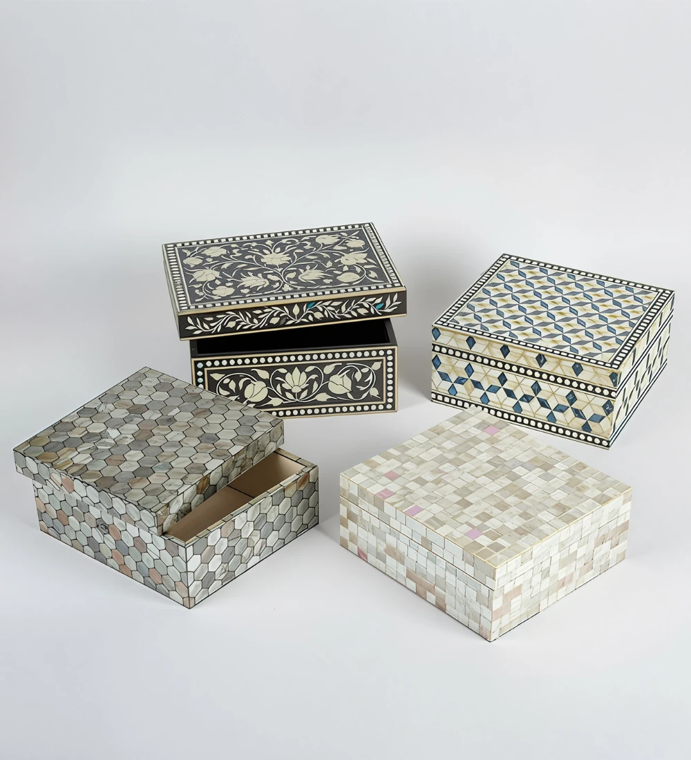 Mother Of Pearl Inlay Boxes | Luxury Storage Box Manufacturer
